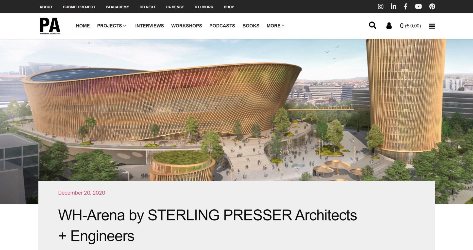 Wien Holding Arena Parametric Architecture