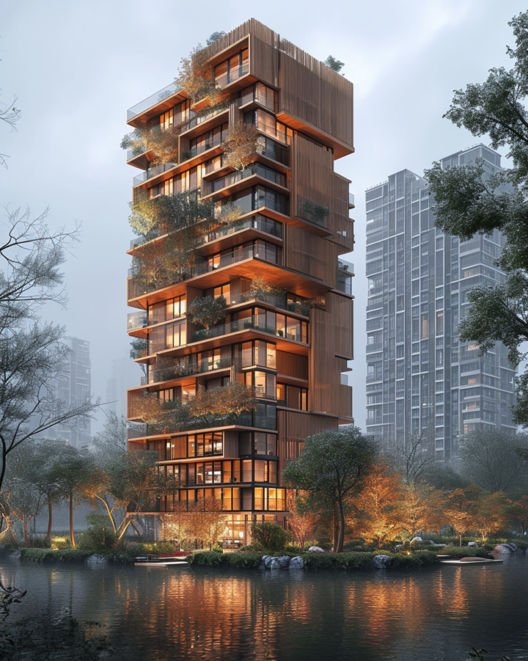Sustainable Timber Tower Architecture