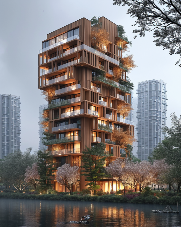 Sustainable Timber Tower Architecture